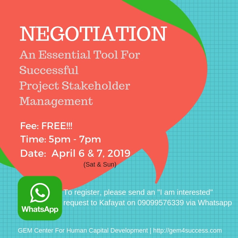 NEGOTIATION, AN ESSENTIAL TOOL FOR SUCCESSFUL PROJECT STAKEHOLDER ...
